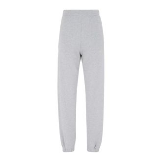 The Attico Graue Sweatpants mit Logo-Detail - - Trousers - Damen - Grau - S