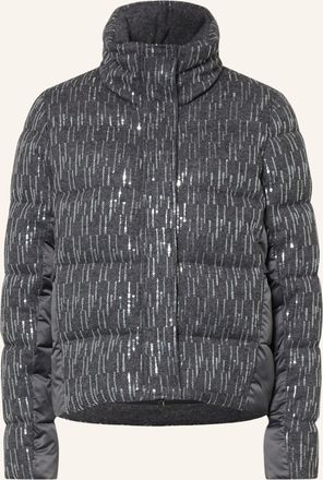 Sportalm Steppjacke Mit Pailletten Im Materialmix grau
