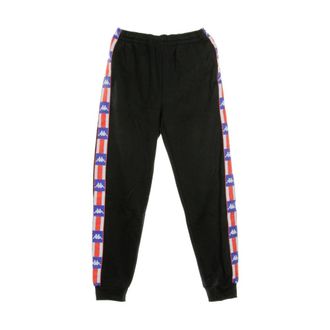 Kappa Homme, Pantalons, Noir, Taille: XL Pantalon de surv&ecirc;tement homme &eacute;l&eacute;gant en noir/bleu