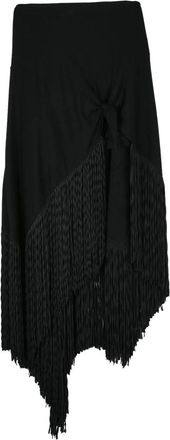 Philosophy di Lorenzo Serafini Femme, Jupes, Noir, Taille: 38 FR Gonna Lunga Asimmetrica