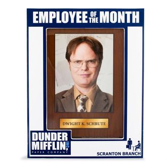 Silver Buffalo The Office Dunder Mifflin Paper Company Scranton Branch Employee of the Month Dwight K. Schrute Bilderrahmen, 12,7 x 17,8 cm