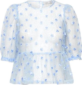 Ichi Ichi, Femme, Blouses et Chemises, Bleu, Taille: 42 FR Blouses