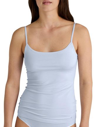CALIDA Natural Comfort Spaghetti-Top Damen, aus hochwertiger Baumwolle, verstellbare Tr&auml;ger