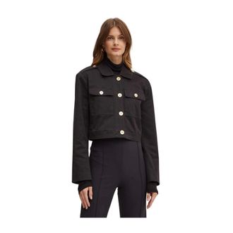 Michael Kors Damen, Jacken, Schwarzk, LGr&ouml;&szlig;e
