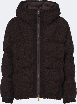 Moncler Veste doudoune Cristallin en laine m&eacute;lang&eacute;e