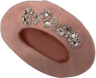 Generic B&eacute;ret Chapeaux pour femmes en laine fran&ccedil;aise chapeau dame hiver femme peintre chapeau bonnet bonnet accessoires de mode hommes laine, Rouge, Taille u