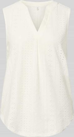 Only Regular Fit Blusentop mit Lochstickerei Modell SANDRA