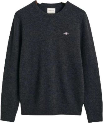 GANT Pull classique en laine dagneau - Homme - Pulls - Gris - Taille: XL