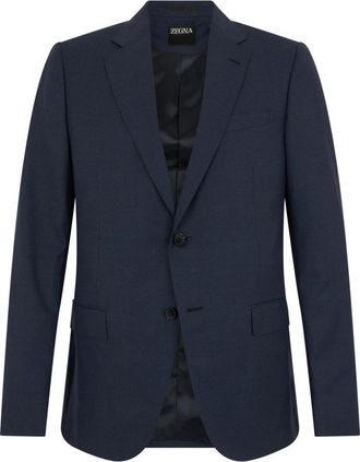 Ermenegildo Zegna Einkn&ouml;pfiger Wollanzug - - Suits - Herren - Blau - XL