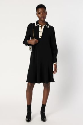 Gerard Darel Robe bicolore &agrave; col chemise - LIVIA - Noir