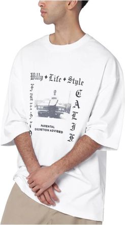 Willy Chavarria Homme, Tops, Blanc, Taille: S T-Chemises