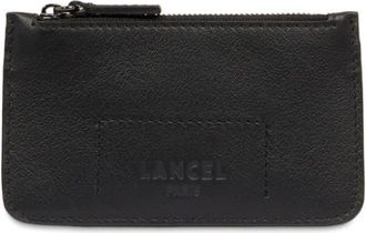 Lancel Kartenetui mit Logo-Stempel - Schwarz