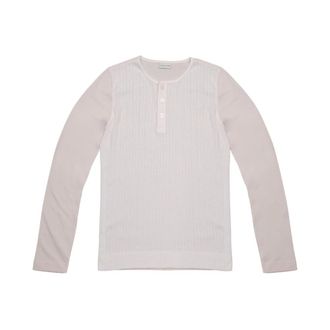 Dries Van Noten Hebton Longsleeve T-Shirt - - Tops - Herren - Wei&szlig; - XL