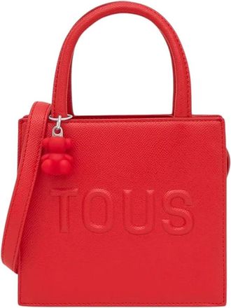 Tous Tous - Mini Cube Back to Basics - Femme - Sacs - Rouge - Taille: ONE Size