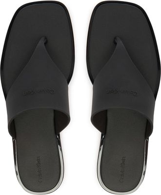 Calvin Klein Zehentrenner Calvin Klein Jelly Sandal Thong Mat Tran Tpu HW0HW02964 Schwarz