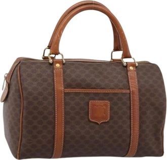 Celine Sac &agrave; main Pre-owned en toile Macadam - Femme - Pre-owned - Brun - Taille: ONE Size