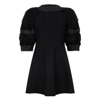 Alberta Ferretti Femme, Robes, Noir, Taille: 38 FR Robe &agrave; manches bouffantes