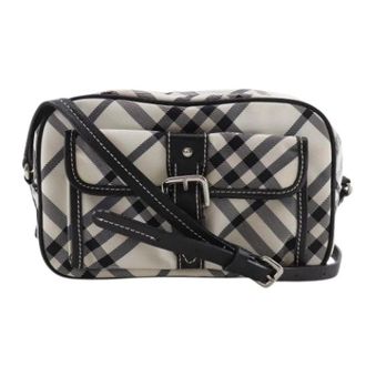 Burberry Pre-owned Canvas schultertasche - - Pre-owned - Damen - Wei&szlig; - ONE SIZE