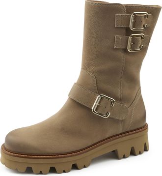 Paul Green Damen Stiefel, Frauen Klassische Stiefel,lederstiefel,rei&szlig;verschluss,Winterstiefel,Winterschuhe,uebergangsschuhe,Beige (Peanut),38 EU / 5 UK