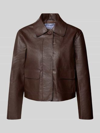Zabaione Regular Fit Jacke in Leder-Optik Modell Ma44ry