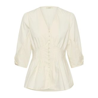 Inwear Femme, Blouses et Chemises, Beige, Taille: 46 FR Blouses