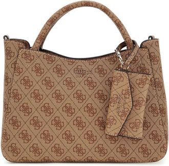 Guess Brenton Girlfriend Satchel Latte Logo