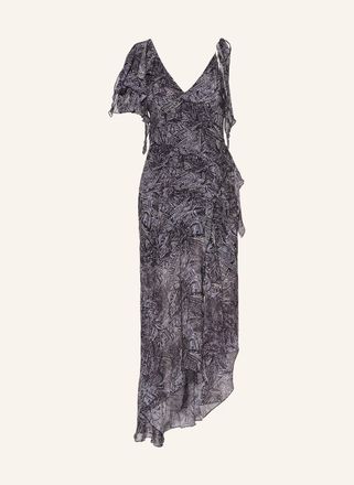 Isabel Marant Isabel Marant Seidenkleid Tylena Mit Volants grau