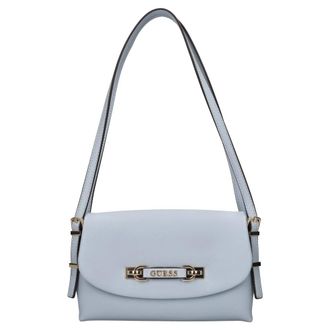 Guess Femme, Sacs, Bleu, Taille: ONE Size Lefia Sac &agrave; bandouli&egrave;re &agrave; rabat