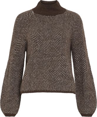 Vila VILORY HIGH Neck L/S Knit TOP - NOOS