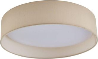 Lindby Lindby - led Plafonnier Eilif en textile pour salon & salle &agrave; manger