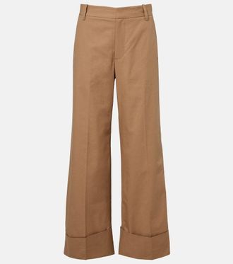 Frame Denim Pantalon ample Slim Palazzo &agrave; revers