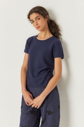 SKFK Damen vegan T-Shirt Bidari Marineblau