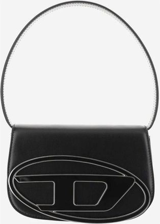 Diesel Femme, Sacs, Noir, Taille: ONE Size Sac &agrave; main en cuir nappa avec bandouli&egrave;re amovible