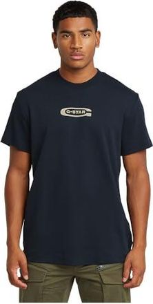 G-Star G-Star Homme T-Shirt Old Skool Logo, Bleu (salute D25967-C812-C742), M