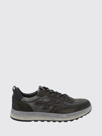 Premiata Nous Sneaker aus Mesh und Wildleder mit gezackter Profilsohle