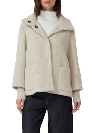 s.Oliver Black Label S.Oliver Damen 2171597 Outdoor Jacke, 80W4_helles Beige, 34 EU
