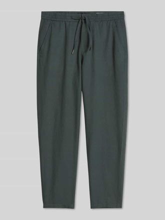 Marc O'Polo Relaxed Fit Hose aus Baumwolle-Leinen-Mix mit Tunnelzug Modell BELSBO