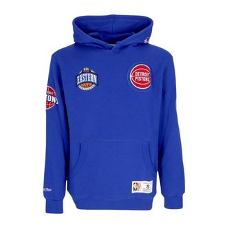 Mitchell & Ness Detroit Pistons NBA Hometown Fleece Hoodie - - Sweatshirts & Hoodies - Herren - Blau - S