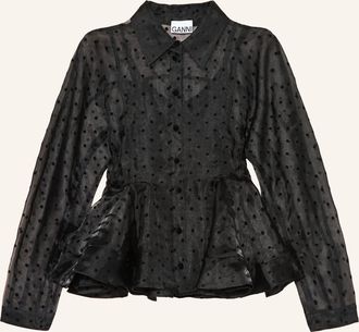 Ganni Hemdbluse schwarz