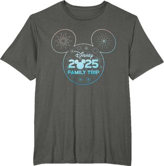 Disney Mickey Mouse Icon Fireworks Vacation Family Trip 2025 T-Shirt