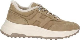Hogan Femme, Chaussures, Beige, Taille: 37 1/2 EU Baskets Hi-Fi