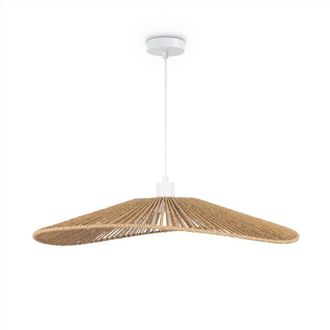 Paco Home Paco Home - led Suspension Salle &agrave; manger Suspension Salon Cuisine Papier Boho Style E27 Blanc, Typ 1 (de)