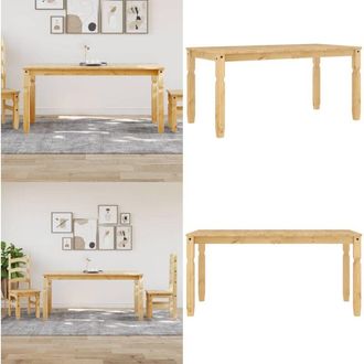 vidaXL Esstisch Corona 160x80x75 cm Massivholz Kiefer - Esstisch - Holzmöbel - Kiefernholz - Küchenmöbel - Esszimmertisch - Home & Living