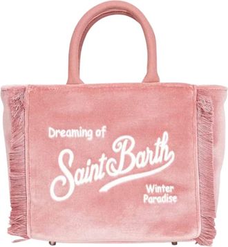 MC2 Saint Barth Femme, Sacs, Rose, Taille: ONE Size Vanity Mini Sac &agrave; Main en Velours