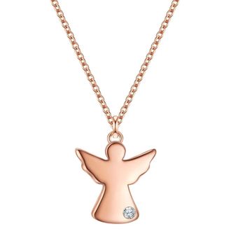 Glanzst&uuml;cke M&uuml;nchen Halskette - Sterling Silber Halskette Lab Grown Diamond Engel - Gr. unisize - in Gold - f&uuml;r Damen