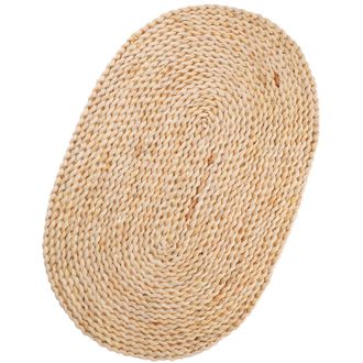 TOPBATHY Ovales Handgewebtes Hitzebest&auml;ndiges Tischset aus Nat&uuml;rlichem Maisblatt Rutschfestes Platzset f&uuml;r K&uuml;che und Esszimmer Dekorativer Isolierender Topfunt
