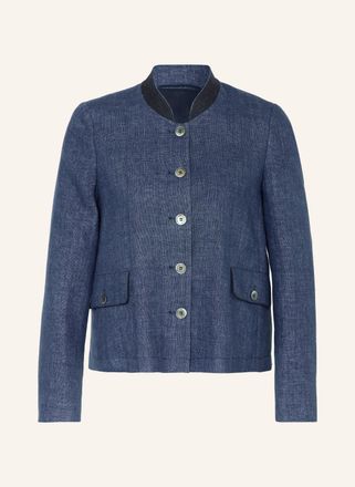 Grasegger Kastenjacke Silke Aus Leinen blau