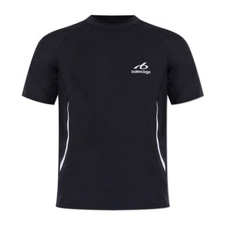 Balenciaga Logo T-Shirt - - Tops - Herren - Blau - M