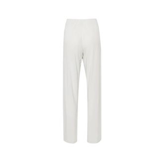 Le Tricot Perugia Jersey Straight Hose Grau Elastischer Bund - - Trousers - Damen - Grau - L