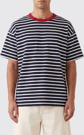 Howlin T-shirt &agrave; col rond et rayures int&eacute;grales en pur coton